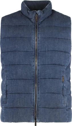 Moorer Homme, Vestes, Bleu, Taille: M Oliver-Kn Gilet Rembourré