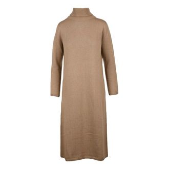 Max Mara Femme, Robes, Brun, Taille: 40 FR Robe Longue Tricot&eacute;e Style Bruxelles