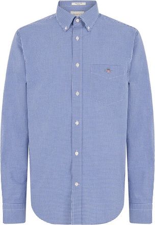 GANT Homme, Chemises, Bleu, Taille: XL Chemise Classique Popeline Gingham