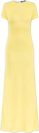 Jacquemus Femme, Robes, Jaune, Taille: 36 FR Robe Maxi &agrave; Manches Courtes