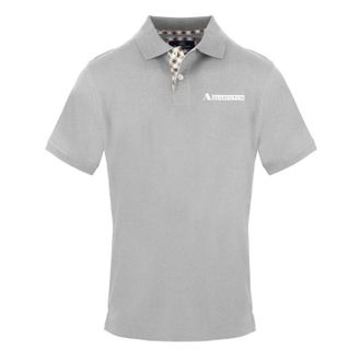 Aquascutum Poloshirt f&uuml;r Herren, Mit Kragen, kurz&auml;rmlig (Grau)