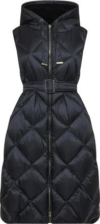 Max Mara Femme, Vestes, Noir, Taille: 32 FR Tregil Midi Padded Gilet