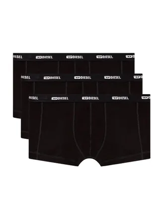 Diesel Cotton Jersey Stretch Boxer Shorts - Black