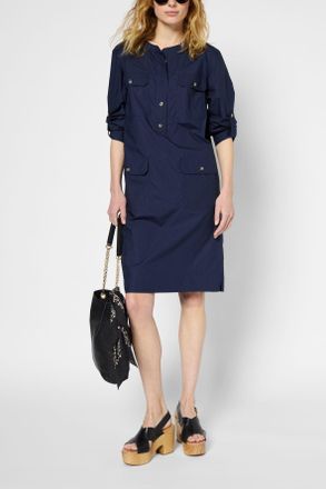 Gerard Darel Robe courte et droite en coton - PYRENE - Encre