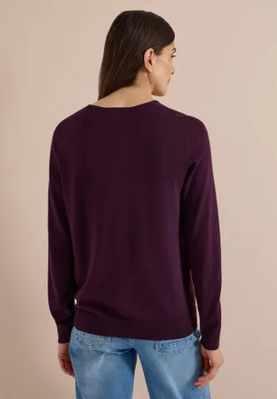 Cecil V-Ausschnitt-Pullover im soften Baumwoll-Mix