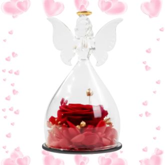 Generic Stabilisierte Rose - Blumenschmuck für immer, handgemachte Blumenerinnerung | dekorativ konserviert, personalisierte Blumenerinnerung, handgefertigtes