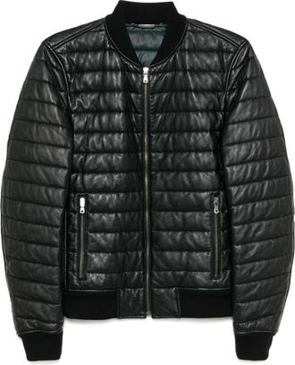 Dolce & Gabbana Bomberjacke aus Leder - Schwarz