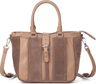 Kate Lee Damen Taupe Handtasche aus Leder Mini Lynah