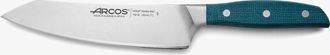 Arcos 191623 Serie Brooklyn - Santoku Messer Messer Asiatischer Art- Klinge aus Nitrum geschmiedetem Edelstahl 190 mm - HandGriff Micarta Farbe Blau (Seiden