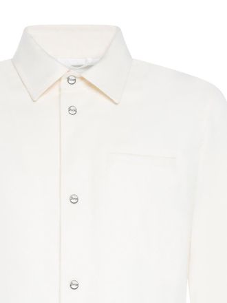 Herno Mens Jacket Ivory Silk-Cashmere