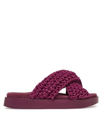 INUIKII Pantoletten Woven 1004.003.0062 Dunkelrot