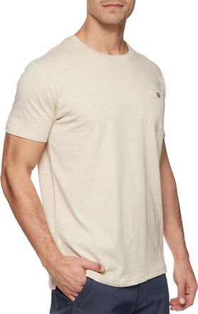 Indicode Herren INJon T-Shirt mit Brusttasche aus 100% Baumwolle | Herrenshirt Sommershirt M&auml;nner Fog, XL