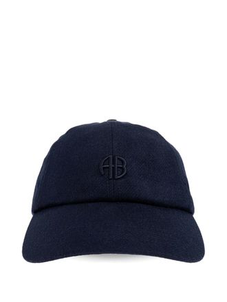 Anine Bing Baseballkappe mit Logo - Blau
