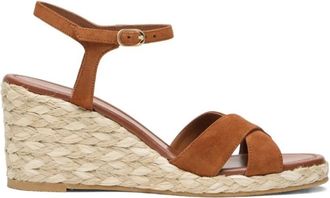 Stuart Weitzman Femme, Chaussures, Brun, Taille: 38 1/2 EU Dayna Espadrille Wedge