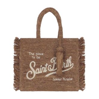 MC2 Saint Barth Femme, Sacs, Brun, Taille: ONE Size Rafiya Volant Bag