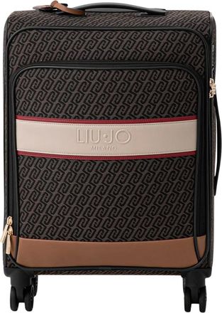 Liu Jo Trolley Monogram Jacquard - Femme - Valises - Brun - Taille: ONE Size