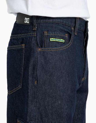 DC Jean baggy cargo style workwear en denim - Bleu moyen fonc&eacute;