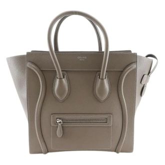Celine Sac &agrave; main en cuir vintage Pre-owned - Femme - Pre-owned - Gris - Taille: ONE Size