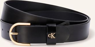 Calvin Klein Lederg&uuml;rtel schwarz
