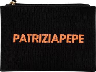 Patrizia Pepe Petite Pochette Tricot in the City - Femme - Sacs - Noir - Taille: ONE Size