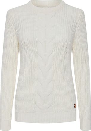 Oxmo Natasja Damen Strickpullover Grobstrick Pullover, Größe:XL, Farbe:Cloud Dancer (114201)