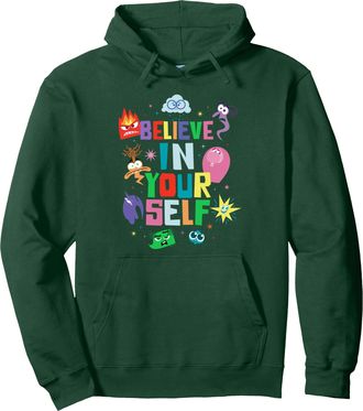 Pixar Disney and Pixars Inside Out 2 Emotions Believe in Yourself Pullover Hoodie