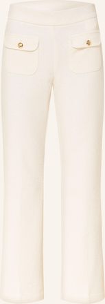 Cambio Cambio Strickhose Aus Boucl&eacute; weiss