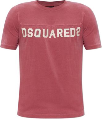 Dsquared2 Homme, Tops, Rose, Taille: 3XL Logo T-Shirt
