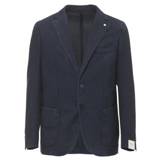Lubiam Homme, Vestes, Bleu, Taille: L Wool Blazer