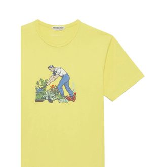 J.W.Anderson Graphic Print Cotton T-Shirt - Yellow