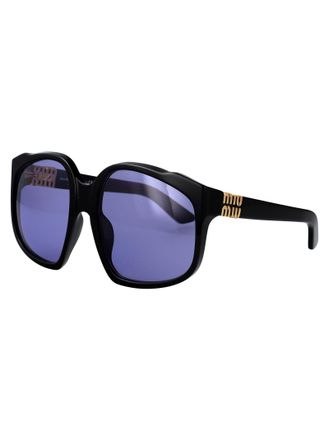 Miu Miu Womens Sunglasses 0mu A07s Black Acetate