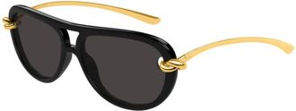 Bottega Veneta Aviator Sonnenbrille - - Accessories - unisex - Gelb - 58 MM