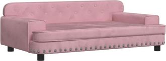 vidaXL Kindersofa Rosa 90x53x30 cm Samt - Vidaxl