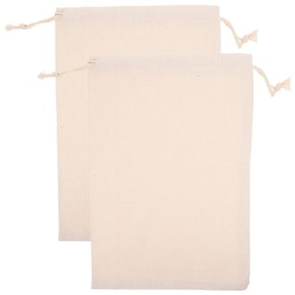 Lurrose 2 Stück Großer Canvas Gemüsebeutel mit Zugband Atmungsaktive Kartoffel Zwiebel aufbewahrungstaschen Wiederverwendbar Waschbar für Küche und Kühlschran