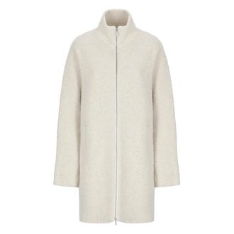 PESERICO Woll- und Babyalpaka-Jacke mit Pailletten - - Knitwear - Damen - Wei&szlig; - M