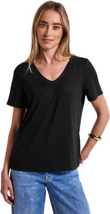 Street One Damen Leinen-Look T-Shirt
