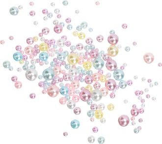 Angoily Veemoon 400 Stück Schwimmende Kunstperlen Ohne Bunte Deko perlen für Vasenfüllung Leichte Vase Dekoration für Hochzeit Brautparty Heim DIY blumenschmu