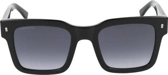 Dsquared2 Homme, Accessoires, Noir, Taille: 51 MM Lunettes de Soleil Icon Noires - Code UPC