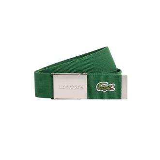 Lacoste G&uuml;rtel - Lacoste LACOSTE Herren G&uuml;rtel aus Stoff - sch&ouml;nes - Gr. 100 CM - in Gr&uuml;n - f&uuml;r Damen
