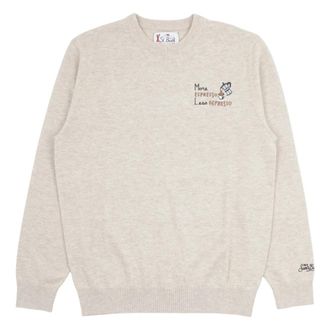 Saint Barth Heron Sweater - - Knitwear - Herren - Beige - XL