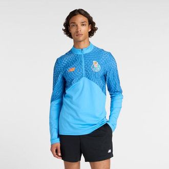 New Balance Homme FC Porto Midlayer en Bleu, Polyester, Taille L