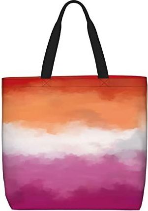 Generic Sac De Courses Fiert&eacute; Pansexuelle Sac Fourre Tout Femme R&eacute;utilisable De Grande Capacit&eacute; Sacs En Toile Pour Femmes, Pour Burea, Voyage, Tous Les Jours,