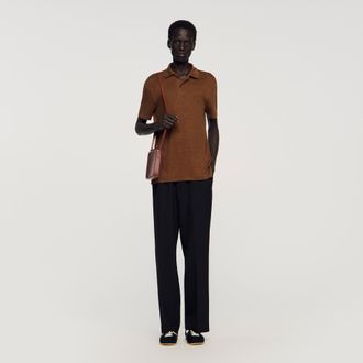 Sandro Poloshirt aus Leinen