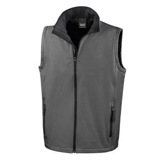 Result Bedruckbare Softshell-Bodywarmer f&uuml;r Herren, Gr&ouml;&szlig;e XXL, Anthrazitgrau/Schwarz, Anthrazitgrau/Schwarz