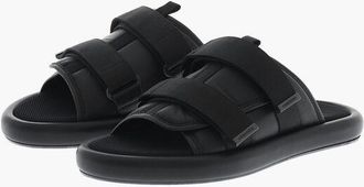 Dsquared2 Solid-Color Leather Sandals with Velcro Closure size 41