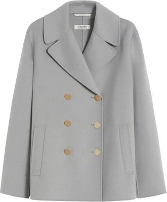 Max Mara Margot Zweireihiger Mantel - - Jackets - Damen - Wei&szlig; - S