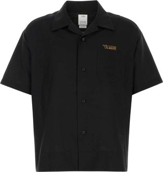 Visvim Homme, Chemises, Noir, Taille: M Silk Short Sleeve Shirt