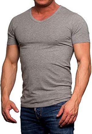 Jack & Jones Jack And Jones - T-Shirt - Homme, Gris (Light Grey Melange), FR: XX-Large (Taille fabricant: XX-Large)
