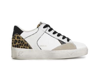 Caf&egrave;noir Damen-Sneaker Aus Leder Und Wildleder Mit Eins&auml;tzen In Metallic-Optik, F&uuml;r Frauen, Farbe Weiss, Gr&ouml;&szlig;e 38