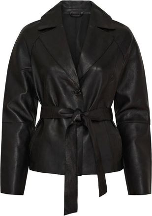 BTF-CPH Btfcph, Femme, Vestes, Noir, Taille: 44 FR &Eacute;l&eacute;gant Veste en Cuir